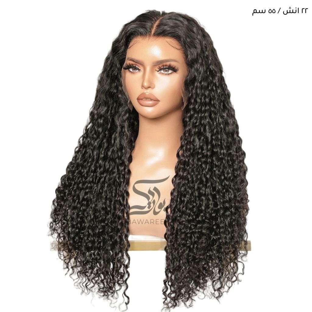 100% European Deep Wave Wig with Lace Front in Saudi Arabia